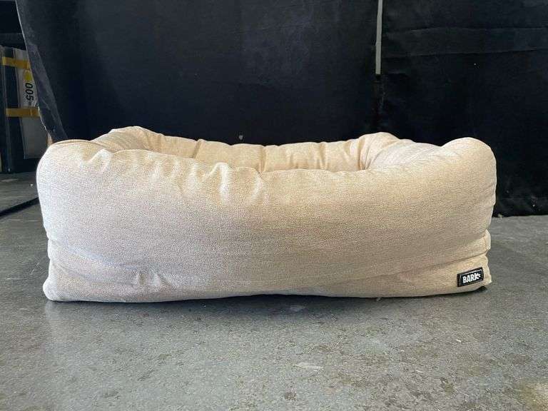 BarkBox Essentials Tan Small Dog Bed - Lexington Online Auction