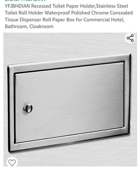 Recessed Toilet Paper Holder,Stainless Steel Toilet Roll Holder ...