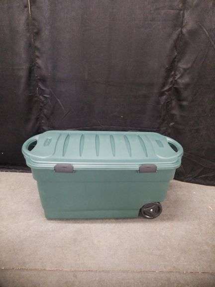 Rubbermaid ECOSense Wheeled Storage Totes, 40 Gal Durable and Reusable ...