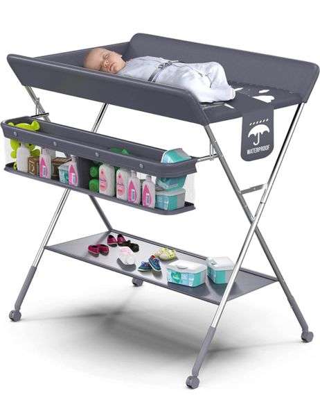 Babylicious Baby Portable Changing Table - Foldable Changing Table with ...