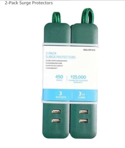 2-Pack Surge Protectors - Lexington Online Auction