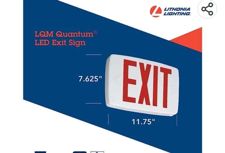 Lithonia Lighting LQM S W 3 R 120/277 EL N M6 Quantum Thermoplastic LED ...