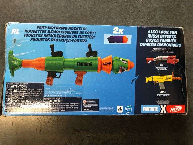 Nerf Fortnite RL Blaster - Fires Foam Rockets - Includes 2 Official ...