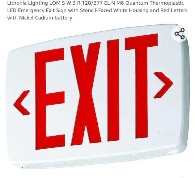 Lithonia Lighting LQM S W 3 R 120/277 EL N M6 Quantum Thermoplastic LED ...