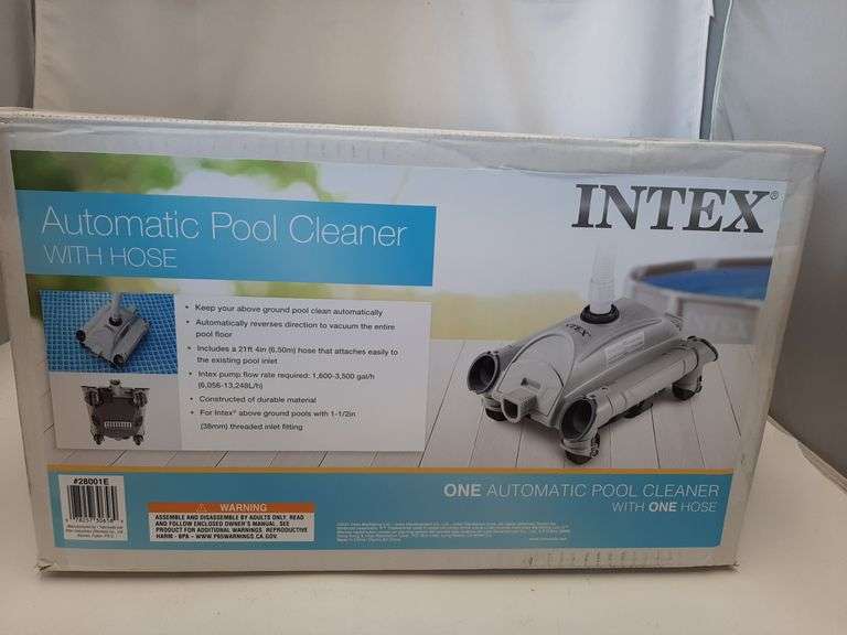 Intex Recreation Corp 28001E Intex Auto Pool Cleaner, 1 Pack, Grey ...
