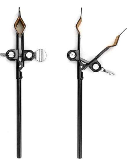 QWORK Heavy Duty Laboratory Stands Support Set, Cast Iron Base (8.6" x ...