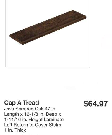 (8) Java Scraped Oak Laminate To Cover Stairs 47”L x 12 1/8”Deep x 1 11 ...