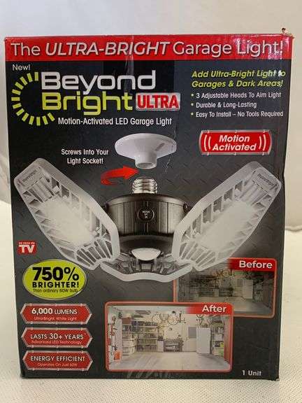 Ontel Beyond Bright LED Ultra-Bright Garage Light & Beyond Bright Ultra ...