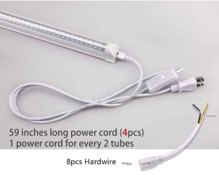 Kihung 3FT LED Shop Light Fixture, V Shape T8 Tube Light, 30W, 4680lm ...