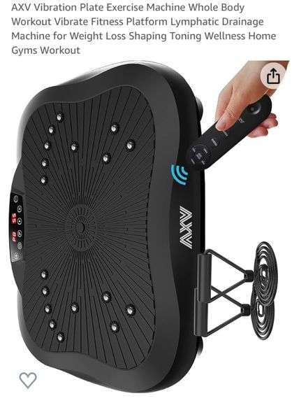 AXV Vibration Plate Exercise Machine Whole Body Workout Vibrate Fitness ...