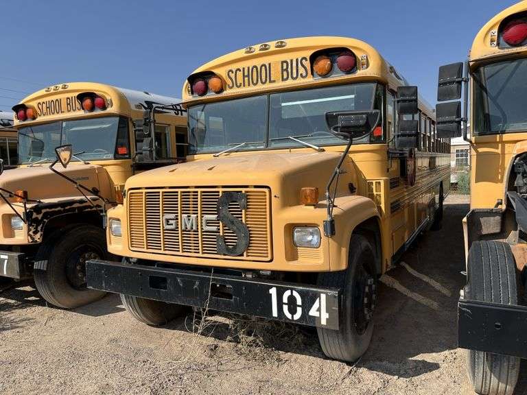 1996 GMC Blue Bird School Bus (GAS) -SISD - Larry Otten Auctioneers LLC