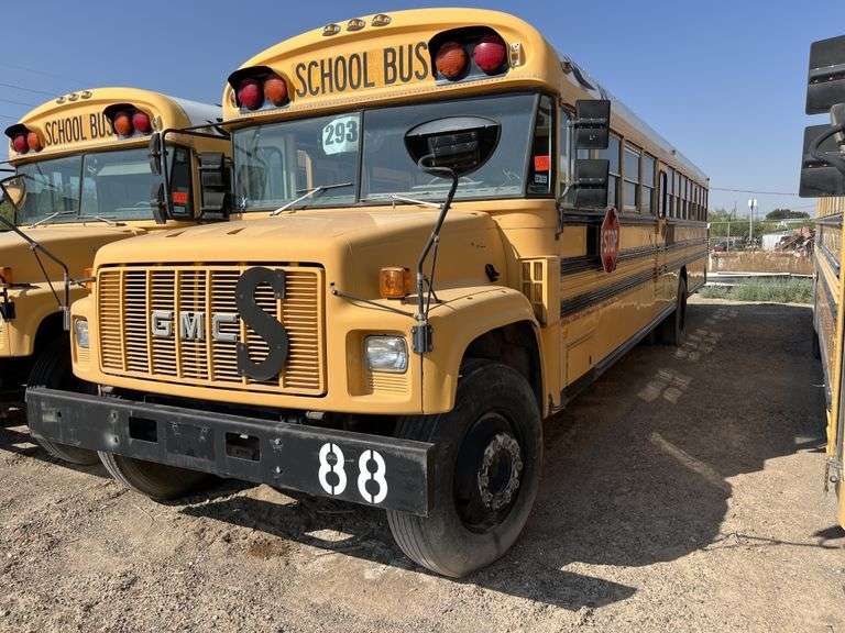 1995 GMC Blue Bird School Bus (GAS) -SISD - Larry Otten Auctioneers LLC