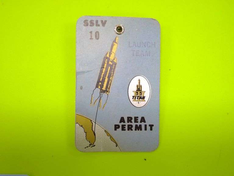 Official NASA SSLV 10 Launch Team Area Permit Pass - Land of Goshen ...