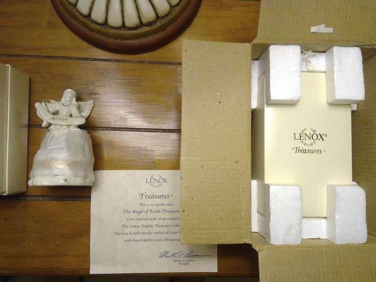 Two new in the box Lenox Angel Treasures - Land of Goshen Auction House