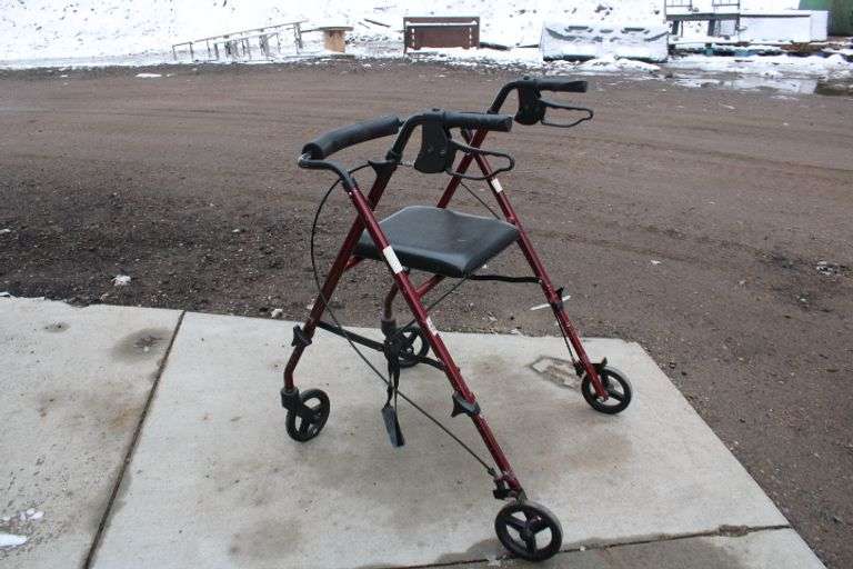 Walker with Wheels & Brakes - Lee Real Estate & Auction Service