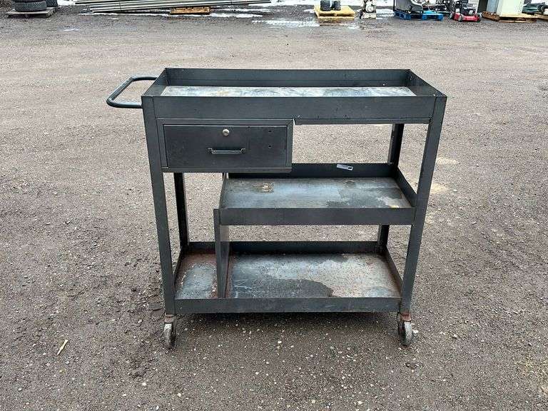 Metal Shop Cart - Lee Real Estate & Auction Service