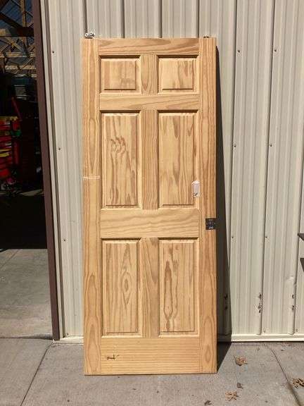 32” 6 panel sliding interior door - Lee Real Estate & Auction Service