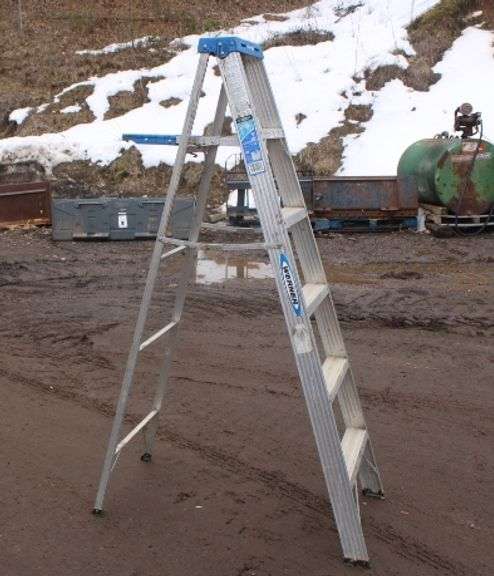 Werner 6-ft. Step Ladder -blue - Lee Real Estate & Auction Service