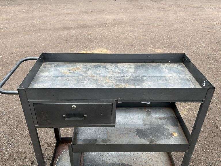 Metal Shop Cart - Lee Real Estate & Auction Service