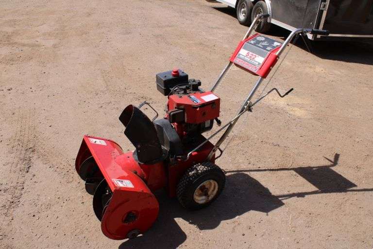 Dynamark 2 stage gas snowblower - Lee Real Estate & Auction Service