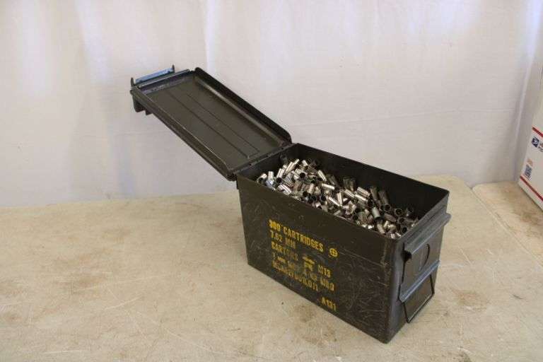 (1) Ammo Box & 40-cal. Casings - Lee Real Estate & Auction Service