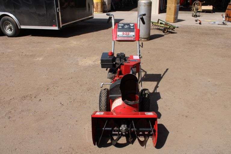 Dynamark 2 stage gas snowblower - Lee Real Estate & Auction Service