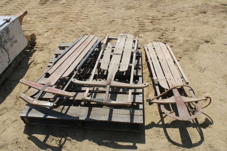 (3) Steel Runner Sleds - Lee Real Estate & Auction Service
