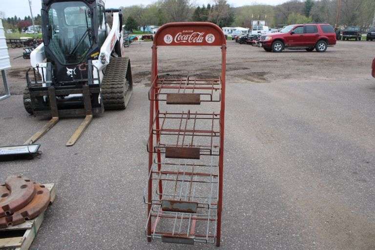 Metal Coca Cola display rack - Lee Real Estate & Auction Service