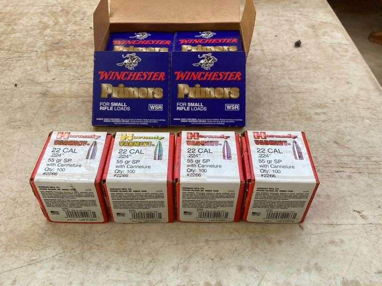 (400) .22 Bullets & Primers - Lee Real Estate & Auction Service