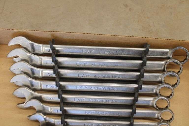 Set of (11) CAT Standard Wrenches - Lee Real Estate & Auction Service