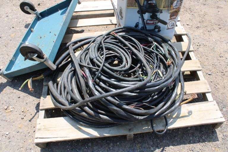 Pallet of Electrical Wire - Cart - Lee Real Estate & Auction Service