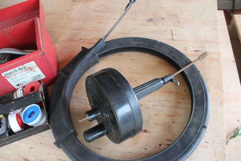 Plumbing Tool Box, Roto Rooter, Snake Tape - Lee Real Estate & Auction ...