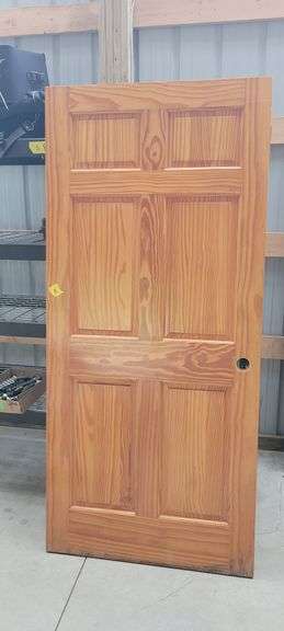 (1) 36" Six-Panel Interior Door Slab - Lee Real Estate & Auction Service