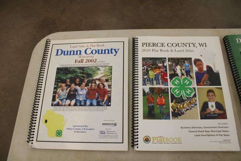 Variety box of Plat Books - Lee Real Estate & Auction Service