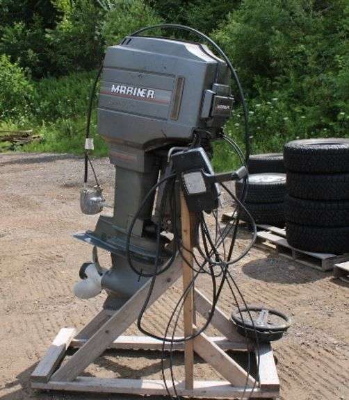 75-hp Mariner Outboard (read more) - Lee Real Estate & Auction Service
