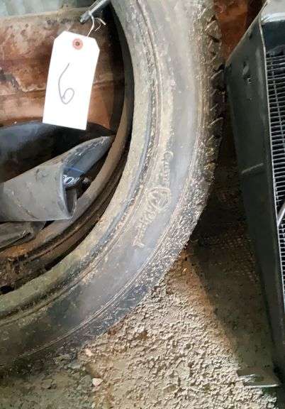 (2) New Firestone 30x3.5 Model T tires with tubes - Maring Auction Co LLC