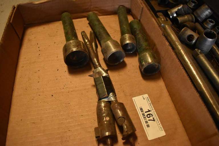 Old socket set and cork cutters - Adam Marshall Land & Auction, LLC