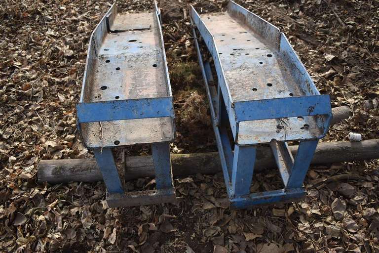 Blue heavy duty ramps - Adam Marshall Land & Auction, LLC