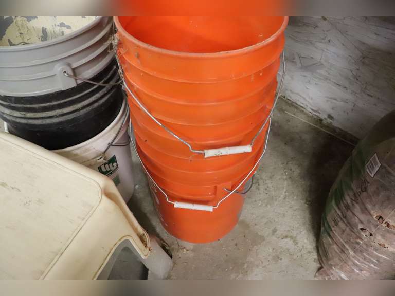 5 gallon buckets and step stools - Adam Marshall Land & Auction, LLC
