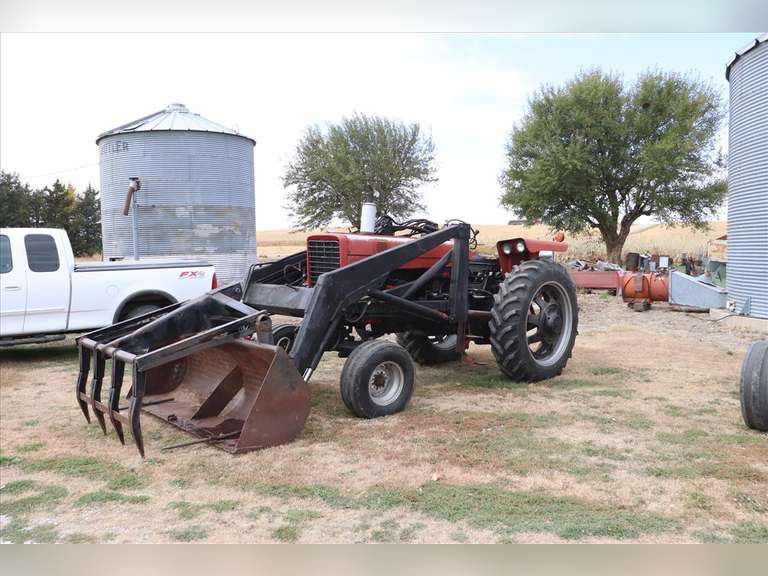 IH 656 tractor with loader, gas, - Adam Marshall Land & Auction, LLC