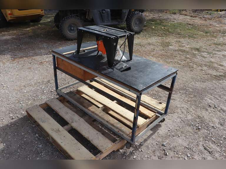 Router table with Chicago router - Adam Marshall Land & Auction, LLC