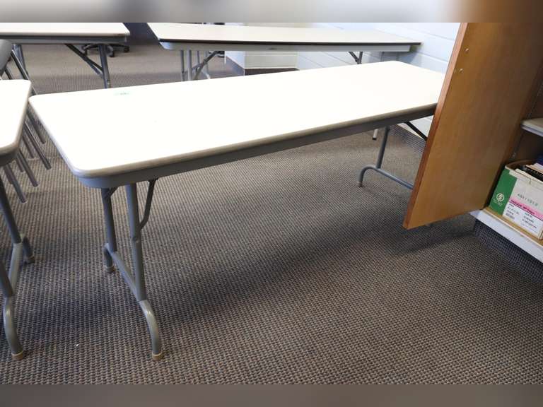 Laminate folding table 72"L x 24"W x 30"H - Adam Marshall Land ...