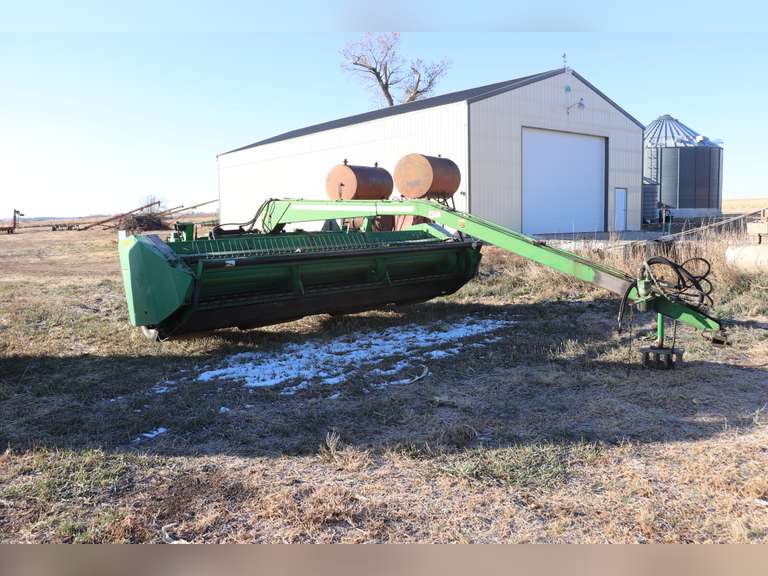 John Deere 1600 pull type swather, 14ft. - Adam Marshall Land & Auction ...