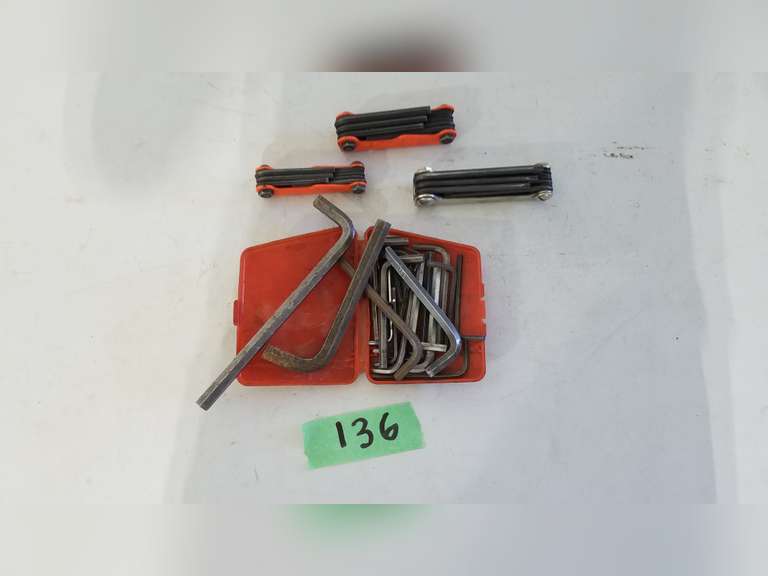 (1)Snap-on Folding Torx Star Key Set, (2) Folding L Shaped Hex Key Sets ...