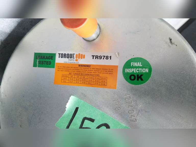 (2)Torque Rolling Lobe Air Spring TR9781 - Adam Marshall Land & Auction ...