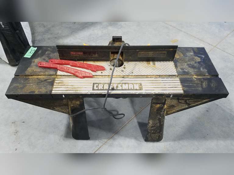 Craftsman Router Table W/ Router - Adam Marshall Land & Auction, LLC