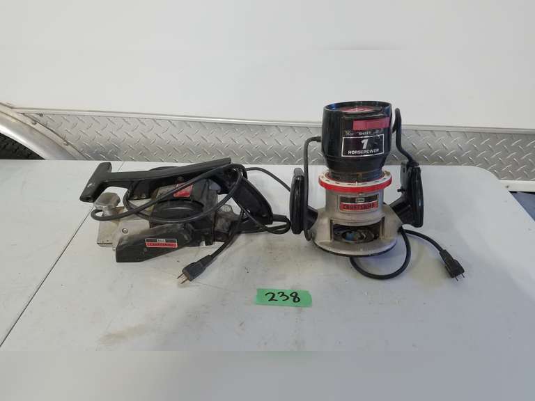 Craftsman Router and Craftsman Planer - Adam Marshall Land & Auction, LLC