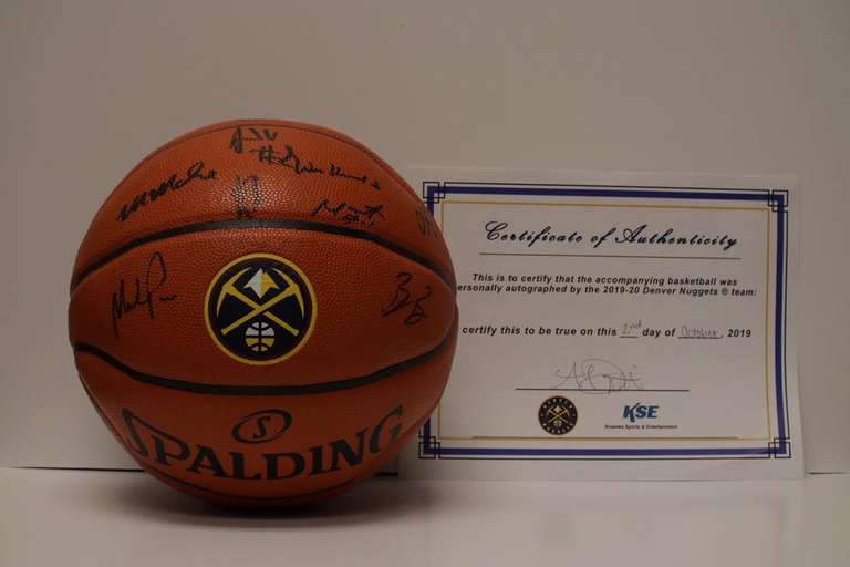 Denver Nuggets Team Autographed ball - Adam Marshall Land & Auction, LLC