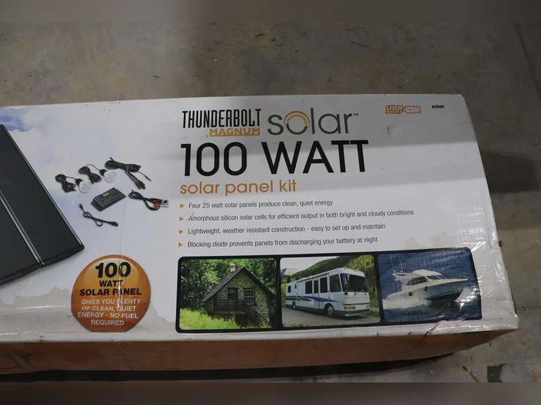 New Thunderbolt Magnum 100 Watt Solar Panel - Adam Marshall Land ...