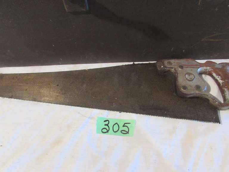 Hand Saw and Metal Saw Box - Adam Marshall Land & Auction, LLC